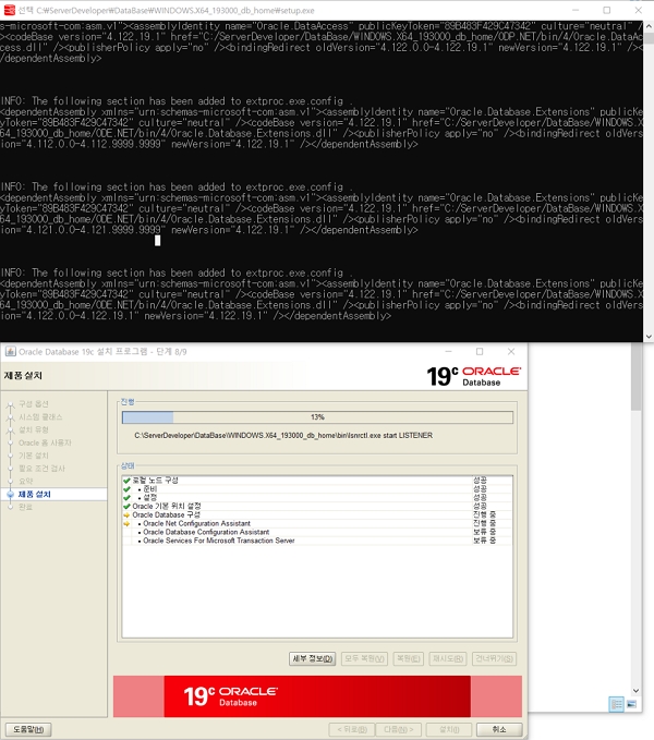 Oracle: Window 오라클 19c 설치